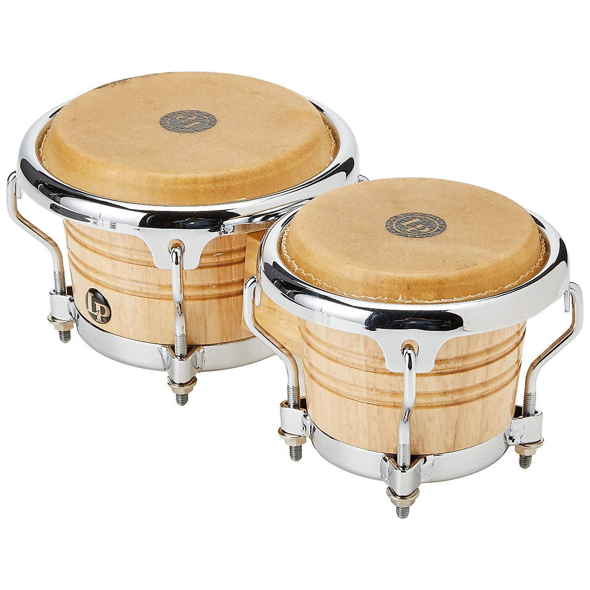 LPM199-AW LPMC Mini Tunable Natural Wood Bongos