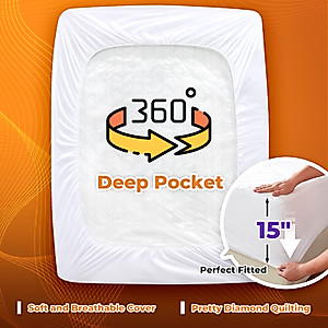 DAICO Heated Mattress Pad Twin Size Soft and Warm Cover 10 Heat Settings Electric Mattress Pad, 1-12H Auto Off, Fast Heated Mattress Topper Deep Elastic Pocket, 39''x75'', White