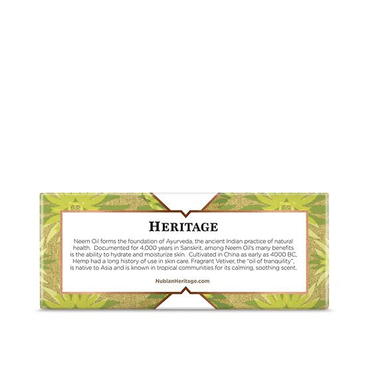 Nubian Indian Hemp and Haitian Vetiver Soap, 5 Ounces (Pack of 3)