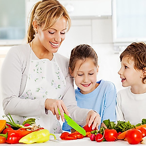 8 Pieces Wooden Kids Kitchen Knifes for Real Cooking Include Plastic Toddler Knife, Wood Kids Safe Knives, Potato Slicers, Serrated Edges Cooking Knife, Y Peeler, Cutting Board (Crocodile)