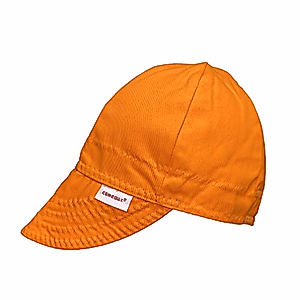Comeaux Caps Reversible Welding Cap Solid Orange Size 7 7/8