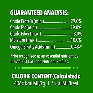 Greenies Feline Smartbites Skin & Fur Crunchy and Soft Natural Cat Treats, Salmon Flavor, 2.1 oz. Pack