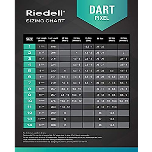 Riedell Skates - Dart Pixel - Quad Roller Speed Skate | Black & Red | Size 11