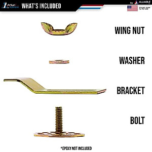 Premium Sink Clips-10 Pack Kit, Undermount Sink Clips, Sink Brackets, Bathroom Sink Clips, Kitchen Sink Clips, Epoxy Sink Clips, Sink Clip, Heavy Duty Sink Clips