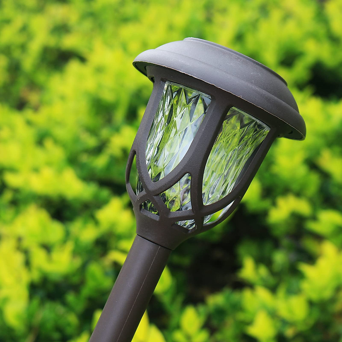 YYYC Solar Lights Outdoor Landscape Lights - Waterproof Solar Garden Lights, Warm White Solar Pathway Lights, Bright Outside Lights for Yard, Walkway, Lawn 6PCS