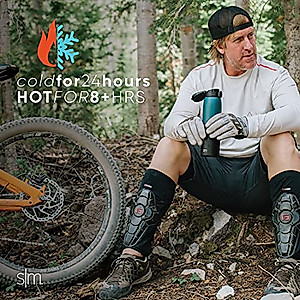 Simple Modern Insulated Thermos Travel Coffee Mug with Twist & Snap Flip Lid | Leakproof Reusable Stainless Steel Tumbler Cup | Gifts for Women Men Him Her | Kona Collection | 16oz | Ocean Geode