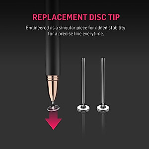 Adonit Pro 4 (Black) Luxury Capacitive Stylus Pen, High Sensitivity Fine Point and Precision,Stylus for iPad, Air, Mini, Android, iPhone, Surface, Other Touch Screens, Compatible for All Touchscreens