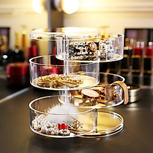 Stackable Storage Jewellery Trays Hair Accessory Containers Simple Houseware Organizer 4 Layers 7.14in