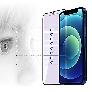 PERFECTSIGHT Anti Blue Light Tempered Glass Screen Protector Compatible with iPhone 12 & iPhone 12 Pro 6.1 inch 2020 Release, HD Clear Eye Care Anti Fingerprint