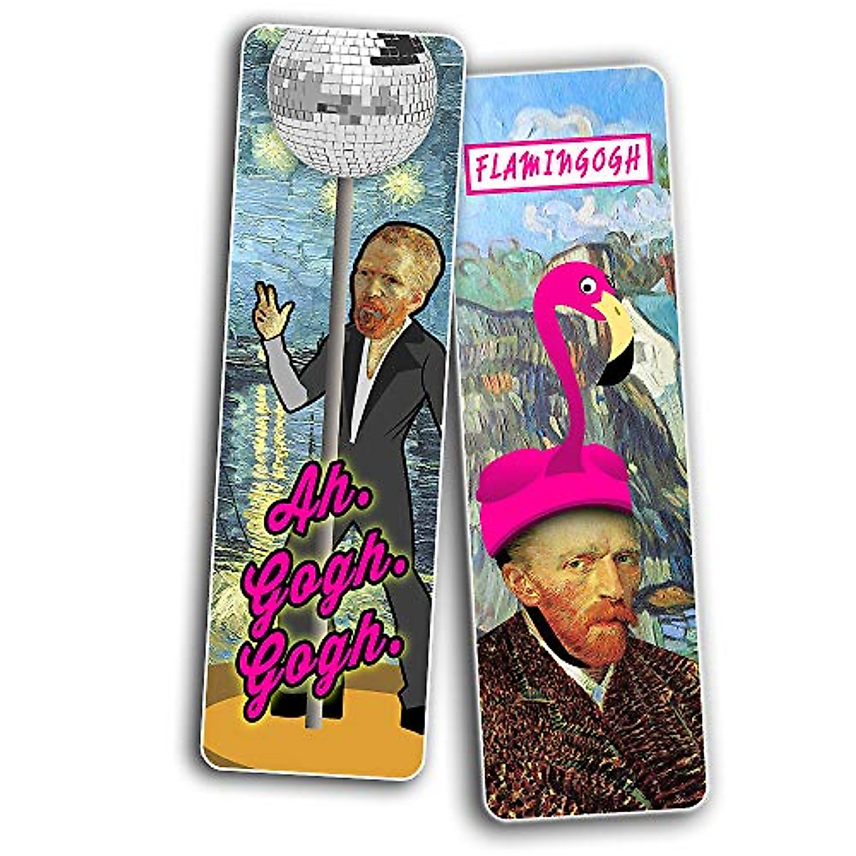Van Gogh Bookmarks Cards Series 3 (12-Pack) – Cool Funny Silly Bookmarker Set – Stocking Stuffers Gift Ideas for Adults Men Women