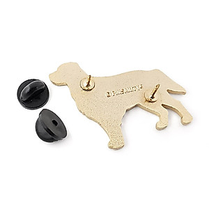 Pinsanity Golden Retriever Dog Enamel Lapel Pin