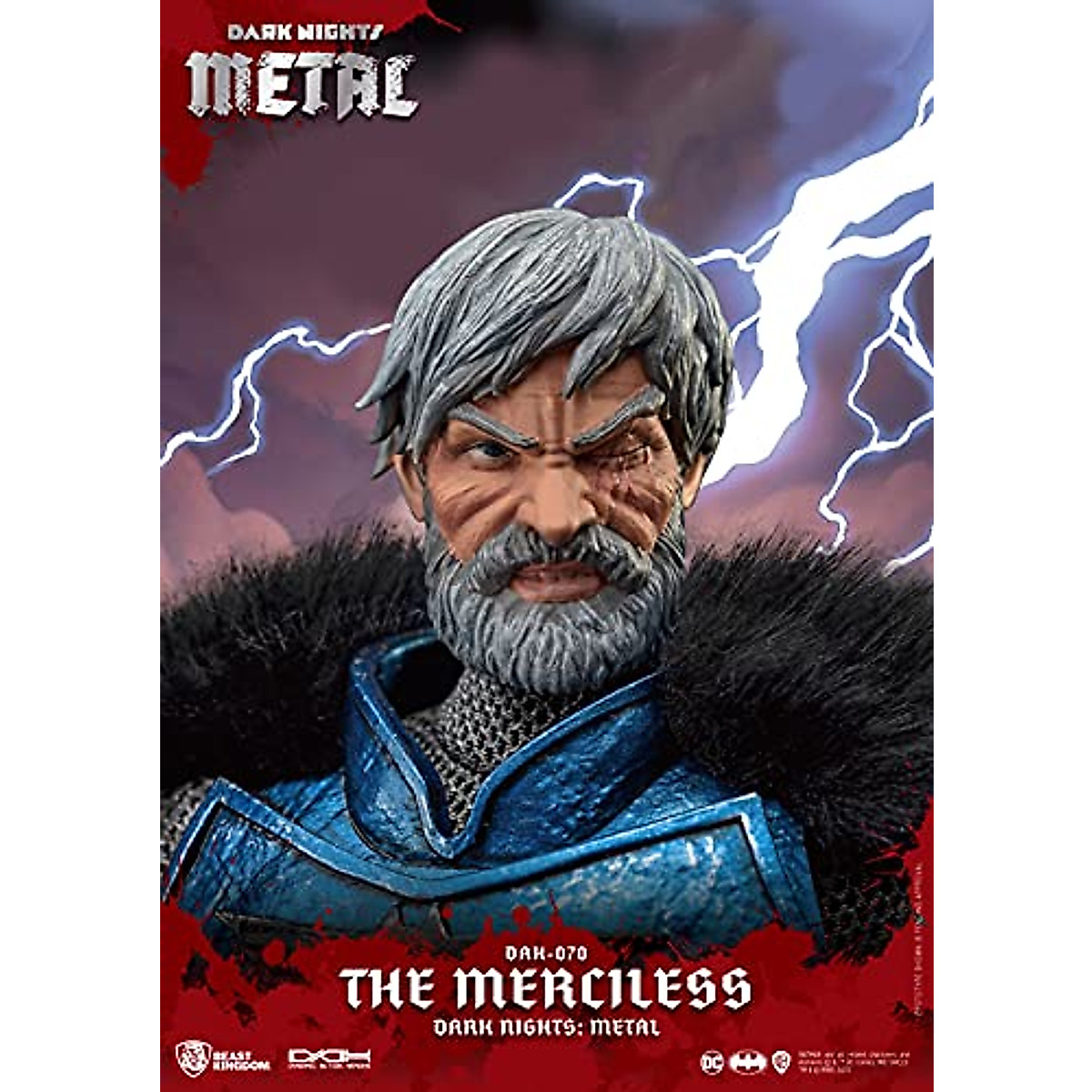 Beast Kingdom Dark Nights: Death Metal: Batman The Merciless DAH-070 Dynamic 8ction Action Figure, Multicolor