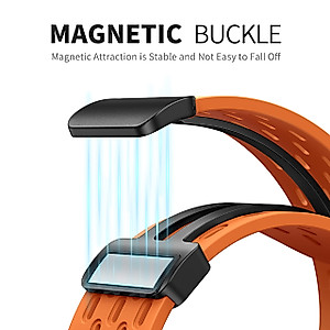 Magnetic Anti Sweat Sport Band/Strap for Apple Watch, Waterproof Breathable Silicone Correas. Para Compatible with iWatch Ultra SE Series 10/9/8/7/6/5/4/3/2/1,For Women Men, 42mm 44mm 45mm 46mm 49mm