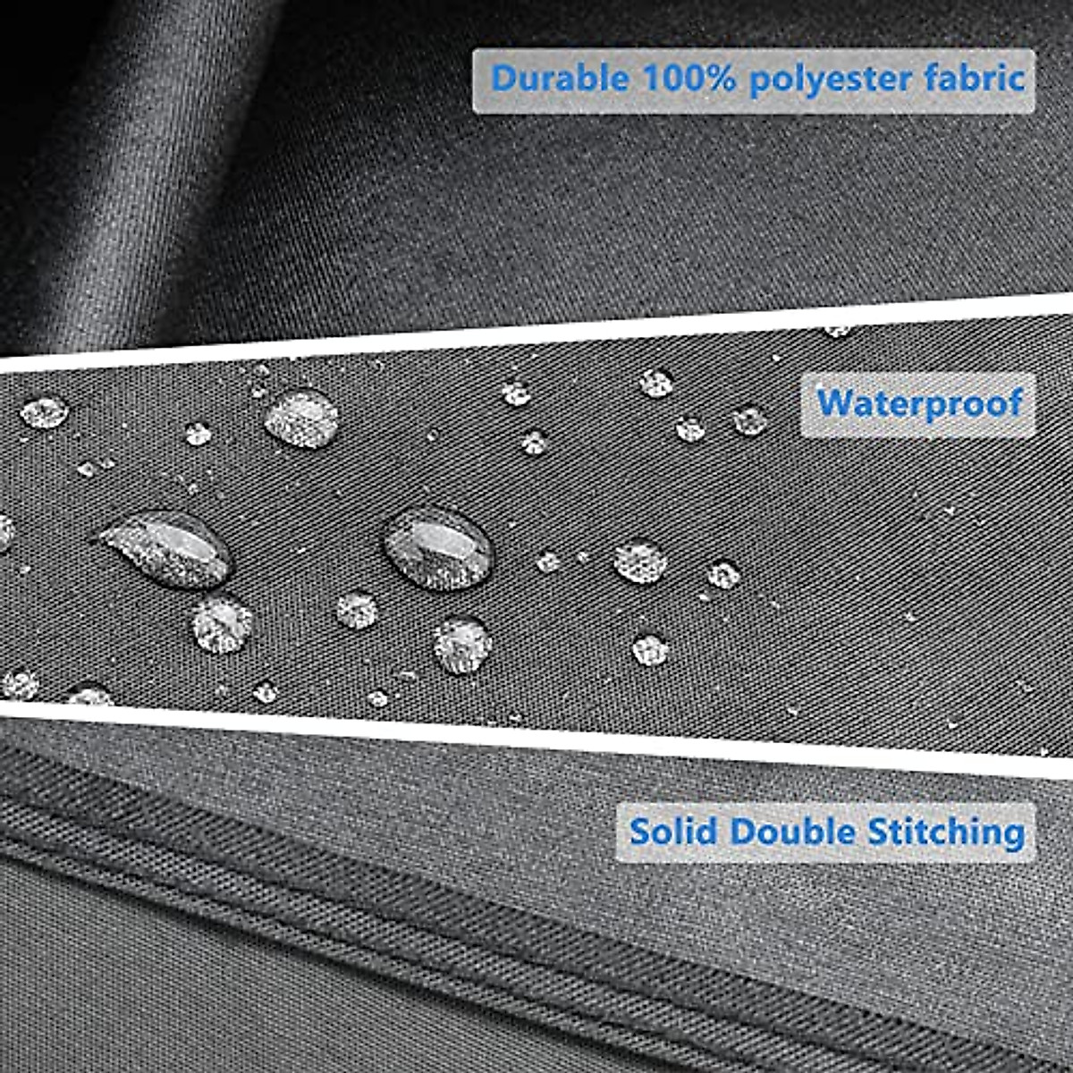 Foedo 75-inch Heavy Duty Gas Grill Cover, Large Waterproof BBQ Cover, Non-Fading and UV Resistant, Durable and Flexible, Fits for Weber Char-Broil Brinkmann Nexgrill and More