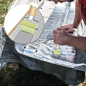 YiePhiot Car Audio Sound Deadening Roller Rubber Installation Tool for Seam Roller Auto Noise Roller Car Sound Deadener Application Installation Tool Rolling Wheel Accessories (2 Pack)