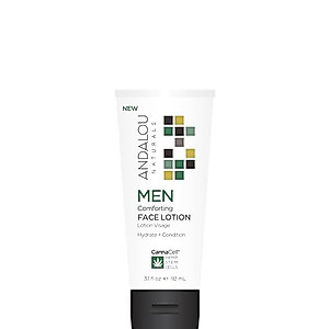 Andalou Naturals CannaCell MEN Comforting Face Lotion, 3.1 Ounce