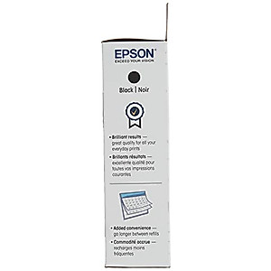 EPSON T664 EcoTank -Ink Ultra-high Capacity Bottle Black (T664120-S) for Select Epson EcoTank Printers