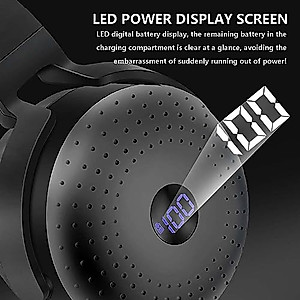 topliu Noise-Cancelling Over Ear Bluetooth Headphones - Digital Display Head-Mounted Headset - Wireless Headphones for Sports Game Music - Support Wired Connect/TF Card (Not Included)