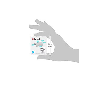 Rexel No.25 Small Staples, for Stapling up to 10 Sheets, Use with Mini Staplers, Box of 5000, 5025