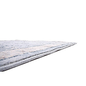 Unique Loom Paris Collection Pastel Tones Traditional Distressed Light Blue Area Rug (2' 2 x 3' 0)