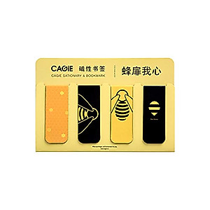 Magnetic Bookmarks,bee Reader Book Clip,Page Magnet Book Markers,Book Markers for Kids,Bookmarks for Students Reading
