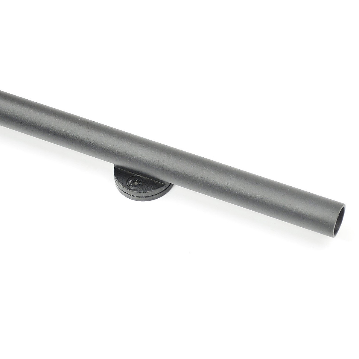 DIYHD 7FT Black Track Top Mount Spoke Wheel Sliding Barn Door Hardware