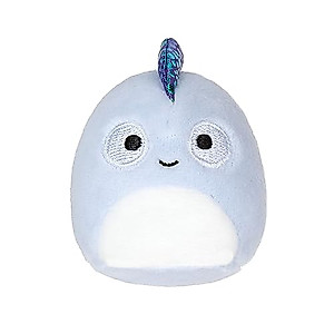 Squishville by Original Squishmallows Play and Display Storage - Four 2-Inch Plush Included - Big Foot, Axolotl, Parrot, Chameleon - Hang or Stand Display Case - Amazon Exclusive