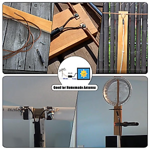 AccEncyc 4 PCS UHF/VHF/FM Antenna Balun Transformer-Converting 75 Ohm to 300 Ohm Coax Adapter Converter with Female Jack for TV and Radio