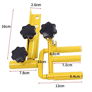 GDAE10 Archery Parallel Bow Vise and Bow String Level Combo Set, Universal Adjustable Metal Compound Bow Target Tool Hunting Shooting Professional Equipment Accessories