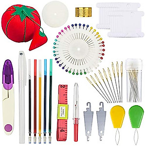 Similane Embroidery Kit 215 Pcs,100 Colors Threads,5 Pcs Embroidery Hoops,3 Pcs Aida Cloth,40 Sewing Pins,Cross Stitch Tools and Embroidery Starter Kit for Adults and Kids Beginners