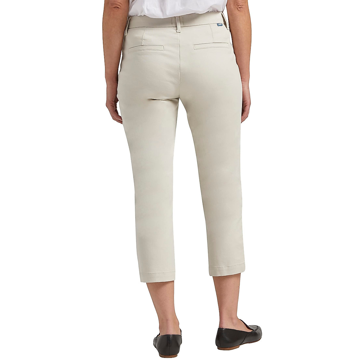 JAG Jeans Maddie Mid-Rise Capris Stone 2 (26" Waist) 24