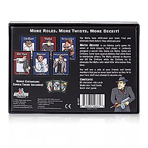 Apostrophe Games Mafia The Party Game Deluxe Edition – A Game of Lying, Bluffing and Deceit– Card Game, Adults and Teens – Board Game