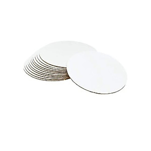 8 Round Cake Boards, 11pk, White-Wilton-2104-1162