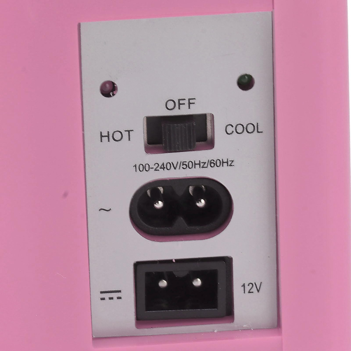 Luqeeg Mini Beauty Fridge, 4L Portable Refrigerator, Cooler Warmer Personal Refrigerator Desktop Accessory for Home Office Dorm Travel for Skin Care Beverage Medications, DC 12V Car Plug (US Plug)