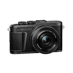 PEN E-PL10 Black Camera Body with Black M.Zuiko Digital 14-42mm F3.5-5.6 EZ Lens