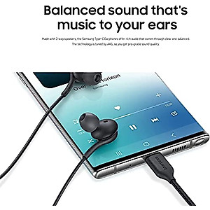 2023 Earbuds Stereo Headphones for Samsung Galaxy S22 S21 Ultra 5G, Galaxy S20 FE, Galaxy S10, S9 Plus, S10e, Note 10 - Designed by AKG - with Microphone and Volume Remote Type-C Connector