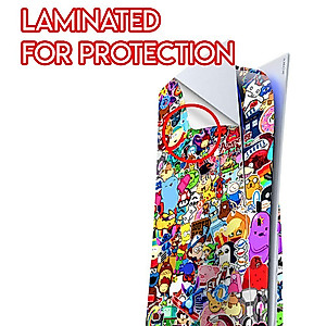ITS A Skin Skins Compatible with Sony Playstation 5 Console Disc Edition - Protective Decal Overlay Stickers wrap Cover - Sticker Collage