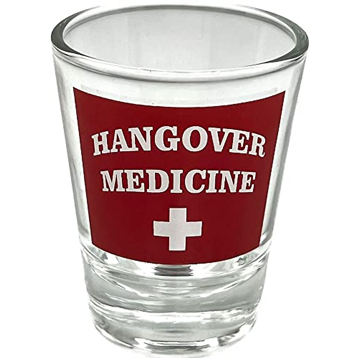 Black Ball Corp. Hangover Medicine - 2oz Novelty Shot Glass - 2 Piece Set