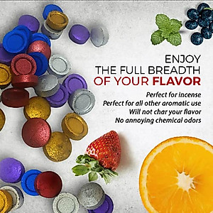 *New* Sunlight Colors - Charcoal Tablets for Incense – Quick Light Charcoal Tablets – Incense Charcoal for Parties – 33 mm Resin Burner Rolls – Pack of 100 Coal Briquettes - No Scent - No Smoke -