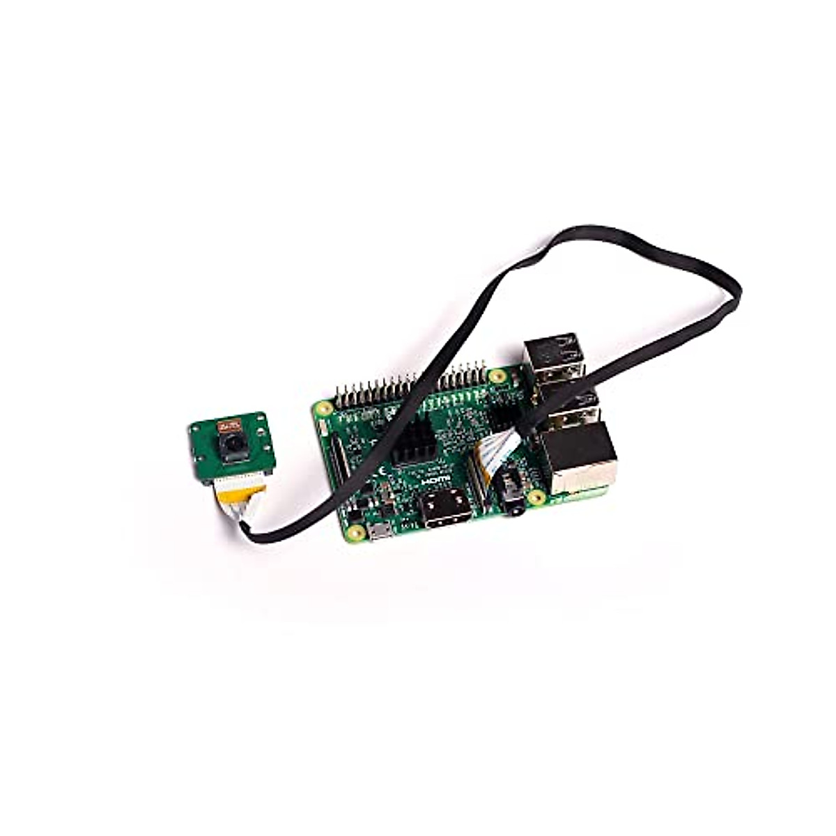 4 Pack Raspberry Pi Camera and Display Cable, 15 Pin Round Flexible CSI Cable, 110mm/4.33in, for Raspberry Pi 3B+, 3B, 2B