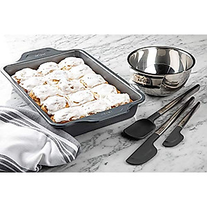 All-Clad Pro-Release Nonstick Baking Pan 9x13 Inch Oven Safe 450F Half Sheet, Cookie Sheet, Muffin Pan, Cooling & Baking Rack, Round Cake Pan, Loaf Pan, Baking Pan Grey