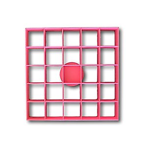 25 x1" size squares multi Cookie Cutter (5 x 5 in)