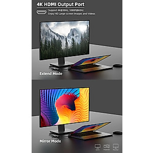 USB C Hub, Slim Aluminum Body, USB C Adapter, 7 in 1 with 4K HDMI Output, 1 USB 3.0, 2 USB-A, SD/TF Card Reader, 100W PD, USB C Dongle for MacBook Pro/ Air, iPad Pro, Dell XPS More Type C Devices