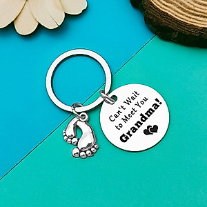 Grandma to Be Gift Keychain New Grandma Gift New Baby Reveal Gift For Grandma Grandmother Announcement Gift Jewelry Grandmother Announcement Gift Baby Pregnancy Announcement Gift for New Grandmother