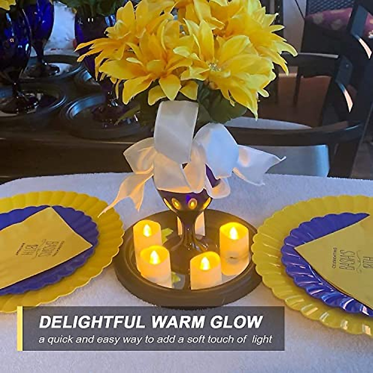 Homemory Value Set - 50 Luminary Bags & 48 Battery Tea Lights, Ideal for Christmas Decor