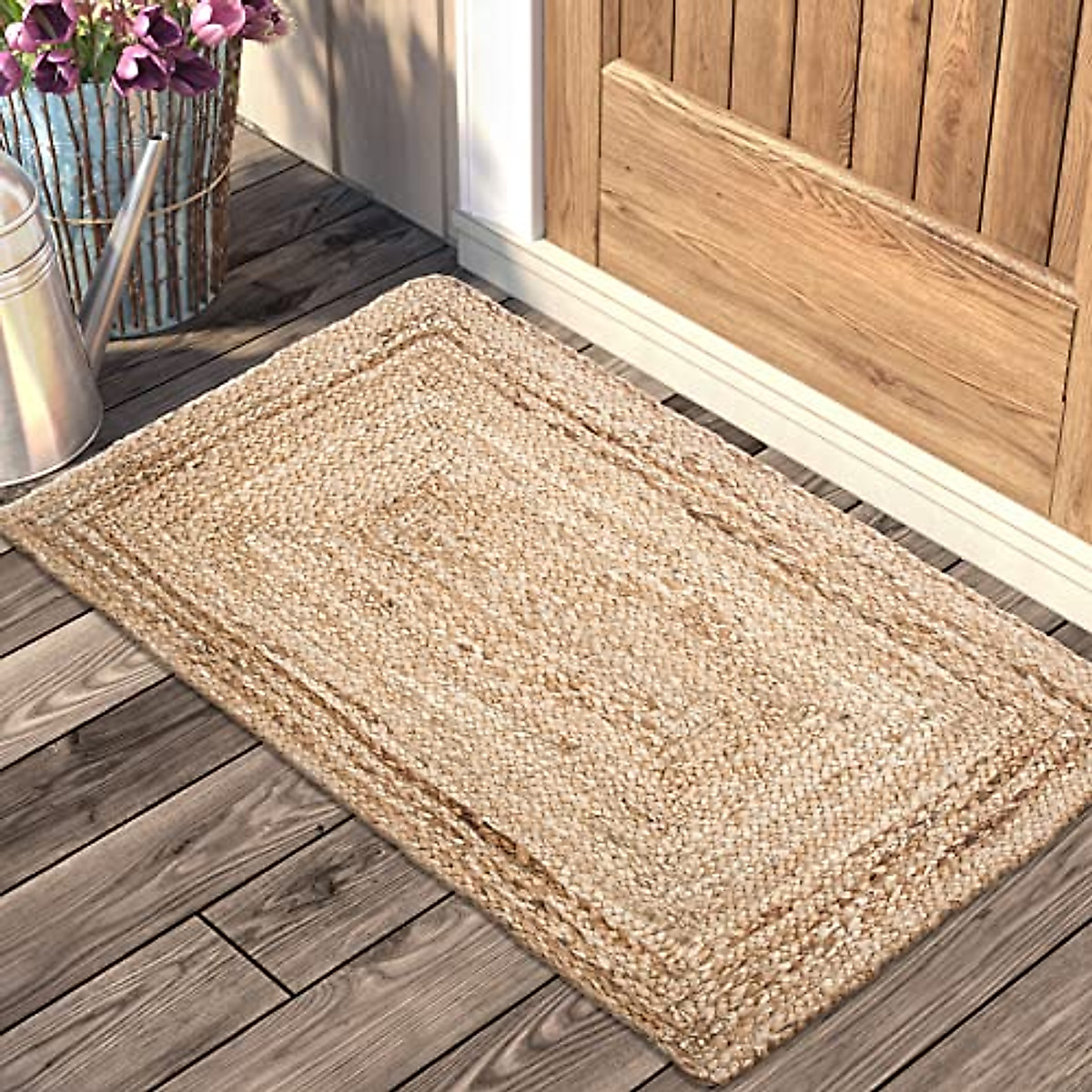 Jute Rug,Rag Rug,Rug, Rugs 2x3 ft,Jute Rug 2x3,Jute Entryway Rug,2x3 Rug,Area Rug, Area Rug 2x3,Braided Area Rug,Entry Rug,Natural Rug, Jute Braided Rugs 2x3 ft (24x36 inch) Natural