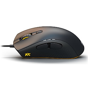 Fnatic Clutch 2 Pro Gaming Esports Mouse (Pixart Optical Sensor with 12,000 CPI, 6 Buttons, Mechanical Mouse Switches, Multi-Color RGB Backlit, Right Handed) – Black