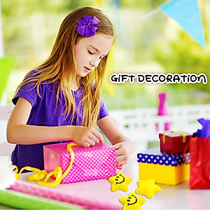 48 Pieces Star Stress Balls for Kids Star Mini Foam Ball Smile Face Stress Ball Bulk Relief Star Toys for School Carnival, Reward Student Prizes, Party Bag Fillers(Yellow)