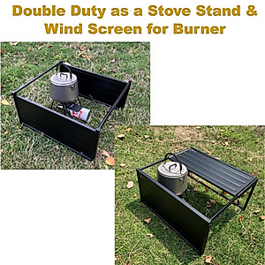 Red Suricata Camping & Beach Table - Folding Portable Lightweight Metal Picnic Table for Outdoors, Camp, Hiking & Trekking (Medium)