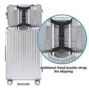 Travelkin Luggage Bungee Strap for Suitcases TSA Approved, Travel Bag Bungee Belt for Suitcases Add a Bag (Black)